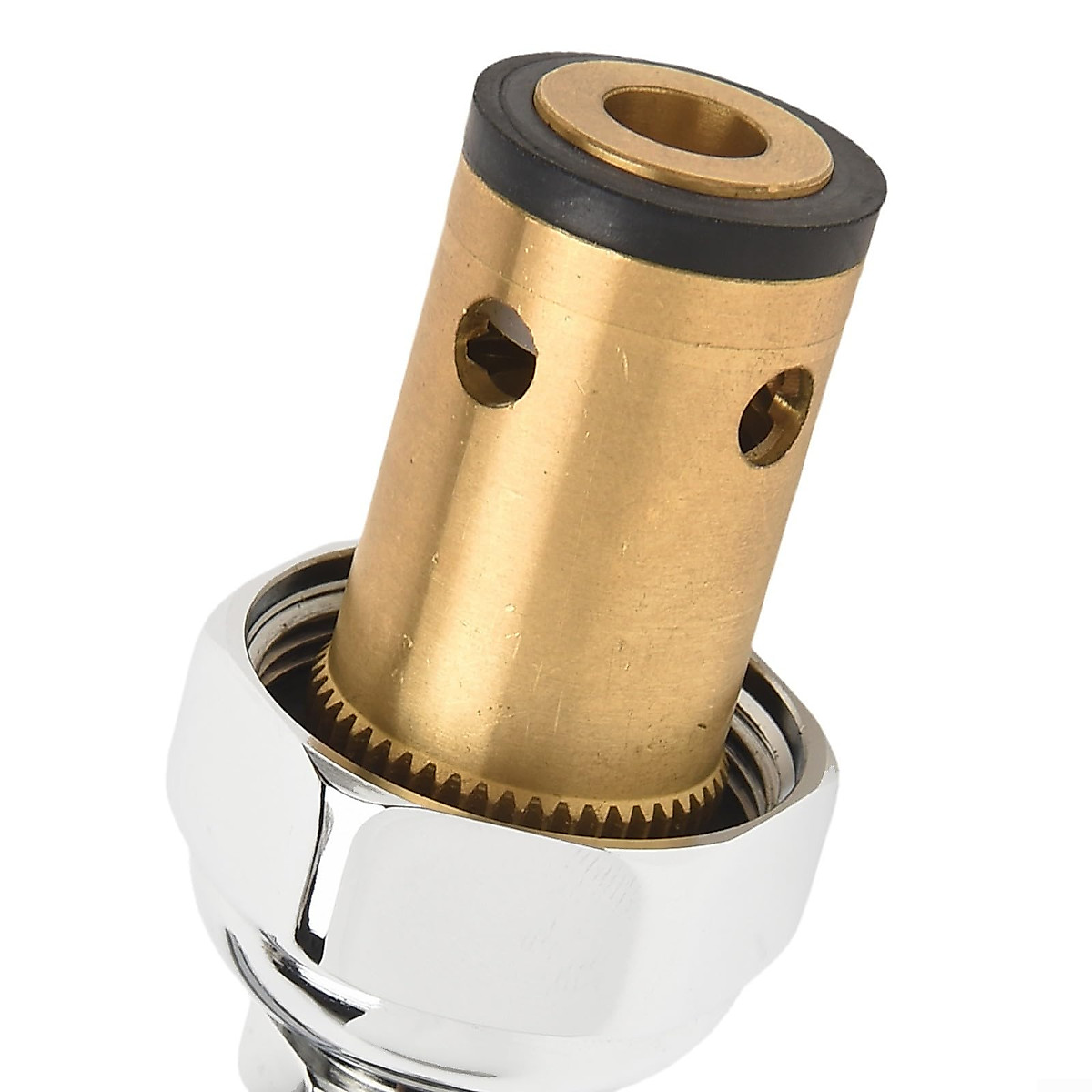 Handle Stem Assembly Fits for T&S Brass Faucets Replace 002713-40, Blue Cold and Red Hot Side Spindle Assembly Valve Lever Handle Replacement Part