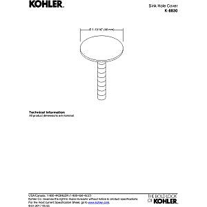 KOHLER K8830-VS, one-size, Vibrant Stainless
