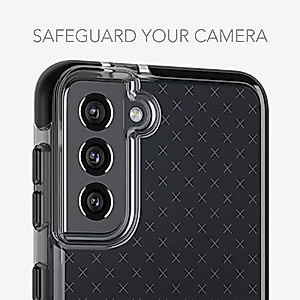 tech21 Evo Check Phone Case for Samsung S21 5G -12 ft. Drop Protection, Smokey/Black