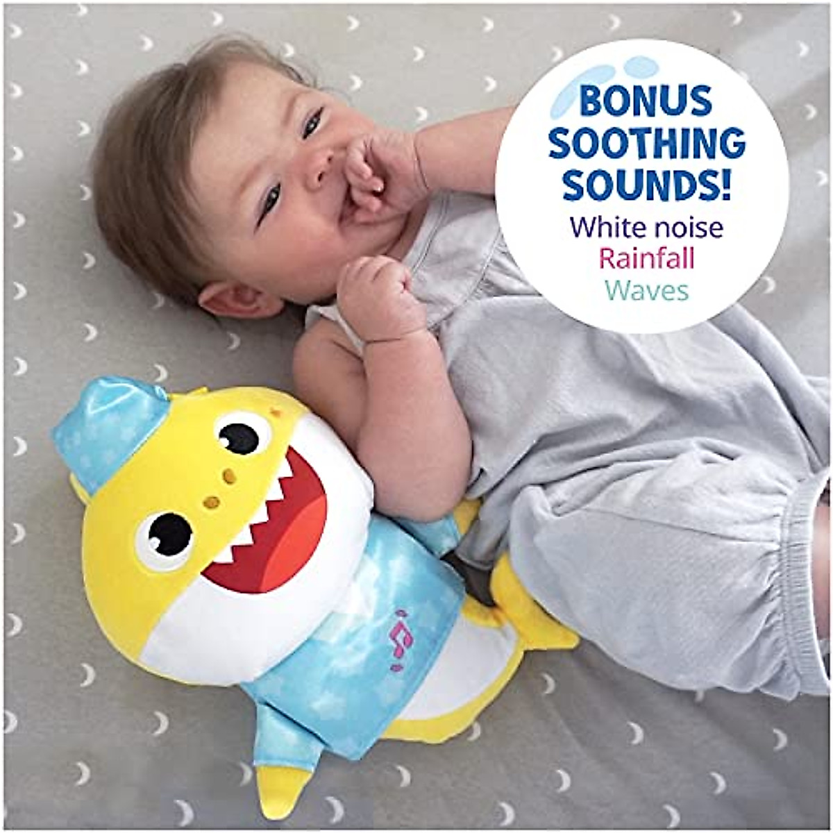 Baby Shark Sleep Soother – Baby Toy Sleep Sounds to Calm Little Ones – Official Baby Toys