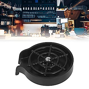 High Pressure Glass Rinser Washer Glasswasher Cleaner Glass Washer Bar Sink for Pub Automatic Washing Equipment Wash Machine Glass Washers (Black)