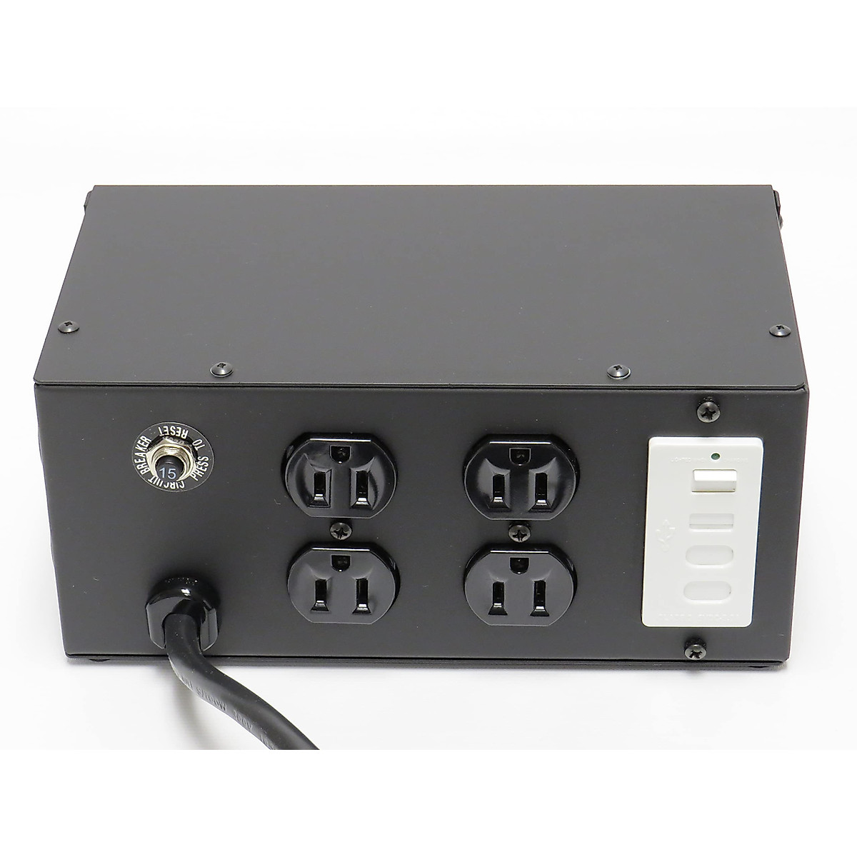 ZeroSurge 6R15W-4USB - 6 Outlet Plug-in Surge Protector and 4 Port USB Charger Version 2