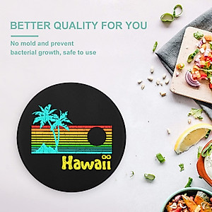80s Retro Vintage Hawaii Chopping Blocks Tempered Glass Cutting Board Mats Food Tray for Home Kitchen Gift