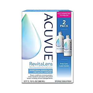 ACUVUE RevitaLens Multi-Purpose Disinfecting Solution, 2 x 10 oz. Twin Pack