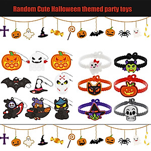 MSOOIIO Premium Halloween Party Favors Toys for kids,58PCS Cute Halloween Themed Toys, Assortment Kids Trick or Treat Party Favors Supplies,Treat Bag Stuffers Goody Bag Filler Halloween Treats Prizes