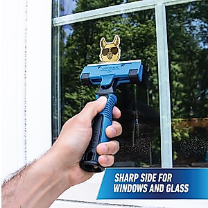 Unger 987300, 12 inch Professional 4" All-Purpose Scraper Replacement Blades (10 pack), Window, Glass, & Floor Scraper, Adhesive, Paint, Sticker, and Gum Removal, Dual-Sided, 10 Count