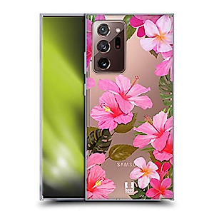 Head Case Designs Tropical Pink Summer Soft Gel Case Compatible with Galaxy Note20 Ultra / 5G