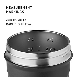 BlenderBottle Harry Potter Strada Shaker Cup Insulated Stainless Steel Water Bottle with Wire Whisk, 24-Ounce, Dumbledore's Army