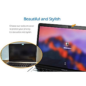 CloudValley Webcam Cover 3 Pack, 0.6mm Ultra-Thin Mini Web Camera Cover silde for Laptops, MacBook Pro, MacBook Air, iMac, iPad Pro, PC, Computer, Camera Privacy Cover [Black]