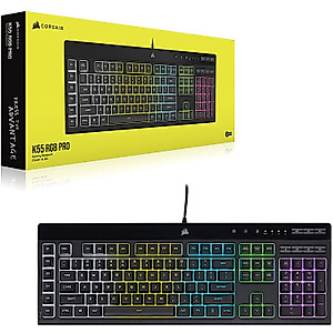 Corsair K55 RGB PRO Wired Gaming Keyboard (Renewed)