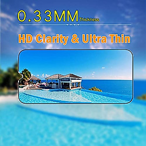 Jeywiry 3 Pack Screen Protector Compatible for Samsung Galaxy A13 4G / 5G / LTE with 3 Pack Camera Lens Protector, Ultra HD Tempered Glass, 9H Hardness, Anti-Scratch, Easy Installation - Case Friendly