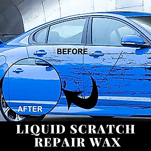 Automotive Scratch Repair Waxes, Car Paint Scratch Repair Agent, Care Grinding Polishing Restorer Liquid with Sponge Polish Paint Restorer, Easily Repair Paint Scratches Minor Scrapes Quickly Remover