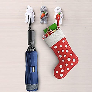 Cabilock Shape Hat Gray Free Hooks Resin Patterns Cartoon Rabbit Door Coat Room Bag Hanging Rack Punch Kitchen Wall Bathroom Towel Shaped Hangers White Hook Adhesive Sundries Four