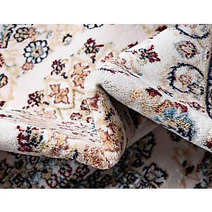 Unique Loom Narenj Collection Classic Traditional Repeating Pattern Green Area Rug (5' 0 x 8' 0)