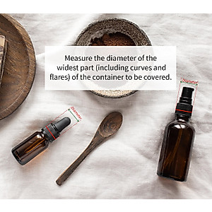 90 x 35 mm Flat Cut Perforated Shrink Bands (Fits approx. 53mm diameter Standard Caps) - Tamper Evident PVC Wrap Sleeves for Bottles and Jars - No Print (250)