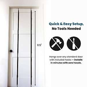 Cap Rack 2 Pack - Holds up to 16 Caps for Baseball / Ball Caps - Best Over Door Closet Organizer for Men, Boy or Women Hat Collections - Display Racks With Clips, Perfect Holder and Storage