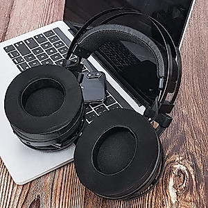 SOULWIT Cooling-Gel Headphones Ear Pads Cushions Replacement for Razer Kraken Pro V2, Kraken 7.1 V2, Kraken Stormtrooper Headset, Earpads with Noise Isolation Memory Foam-Black