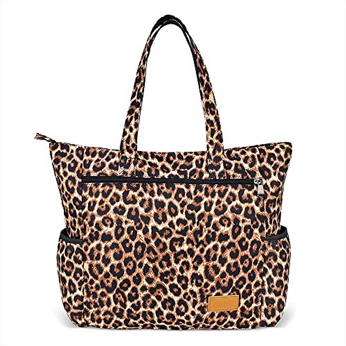 CLOUDMUSIC Shoulder Tote Bag For Women Fashion Multi-functional Bag Daily Shopping Travelling Sports Fitting Hiking(Leopard Spots)