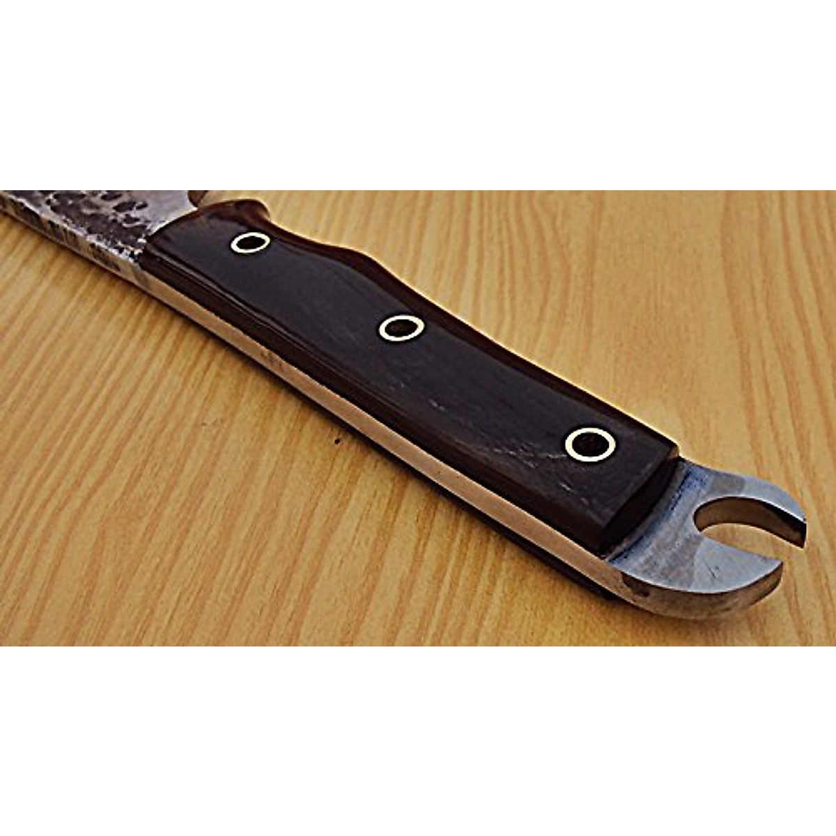 Poshland REG-Q-540- Custom Handmade Hi Carbon Steel(1095) Full Tang 13.3" Inches Nakiri Knife.