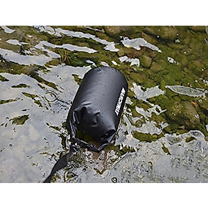 MARCHWAY Floating Waterproof Dry Bag 5L/10L/20L/30L/40L, Roll Top Sack Keeps Gear Dry for Kayaking, Rafting, Boating, Swimming, Camping, Hiking, Beach, Fishing (Black, 10L)