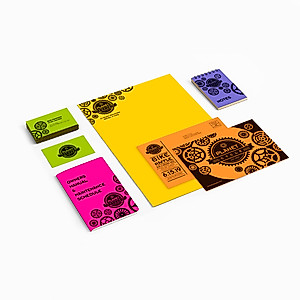 Astrobrights Colored Cardstock, 8.5" x 11", 65 lb., Happy Assortment, 250 Sheets