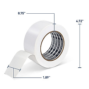 Duct Tape Heavy Duty White - 1.88 Inches x 35 Yards Waterproof Multi Purpose Large Duct Tape Bulk Strong Industrial Max Strength Wide Adhesive Tape for Indoor or Outdoor Use,Repair,Tear by Hand