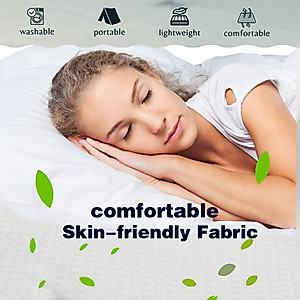 3 in 1 Wedge Bed Mattress Elevator, Topper or Under Bed Leg Elevation 7-Inch Incline Foam Support, Ideal Wedge Mattress for Acid Reflux, Neck & Back Pain, Heartburn, Germs, Snoring, Queen