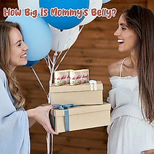 Baby Shower Games, 2 Rolls 2 Inch x 150 Feet Belly Measure Game, Floral Baby Shower Tummy Measure Belly for Baby Shower Party Supplies