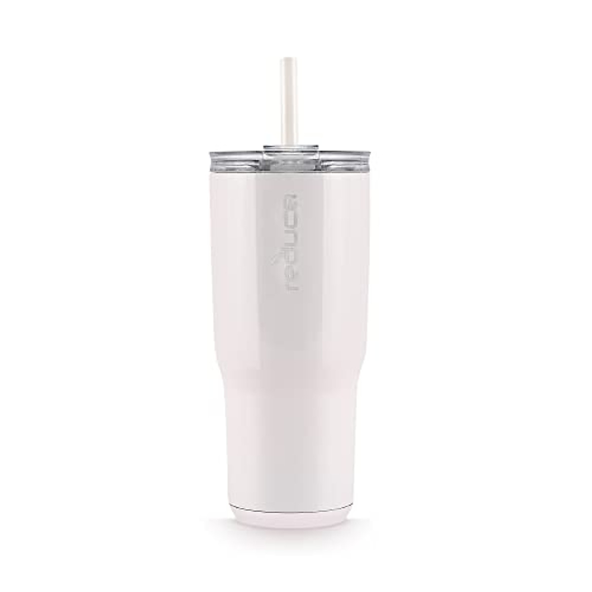 REDUCE Cold1 24 oz Tumbler with Lid and Straw - Dual-Wall Vacuum Insulated Stainless Steel Tumbler - Keeps Drinks Cold up to 24 Hours - Inner Ounce Markings to Track Hydration - OG Pink Cotton
