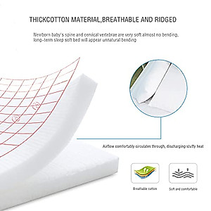 Vohunt Baby Lounger for Newborn,100% Cotton Co-Sleeper for Baby in Bed with Handles,Soft Newborn Lounger Adjustable Size & Strong Zipper Lengthen Space to 3 Tears Old(Gray Border Dinosaur)