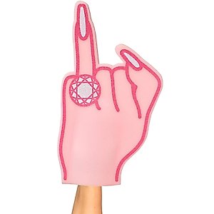 VENUS ALLURE Bachelorette Party Foam Finger Engagement Ring - Bride-to-Be Photo Prop, Bridal Shower & Wedding Decoration