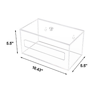 Trash Bag Organizer Dispenser, Acrylic Garbage Bag Holder Dispenser, Trash Bag Roll Dispenser for Wall Mount