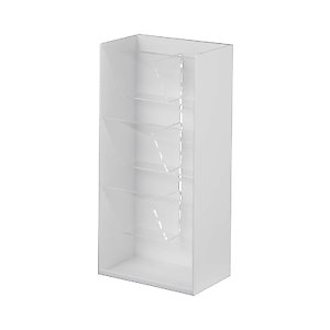 YAMAZAKI Home Tower Jewelry & Makeup Organizer, Standup Cosmetic Storage Box, Display Case - Angled - Abs Plastic