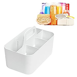 Kumprohu Shower Caddy Tote Storage Basket Storage Organizer Caddy Tote, Shower/Bath Storage Organizer Caddy Tote Divided Shower Organizer with Handle | Holds Hand Soap, Shampoo, Sponges