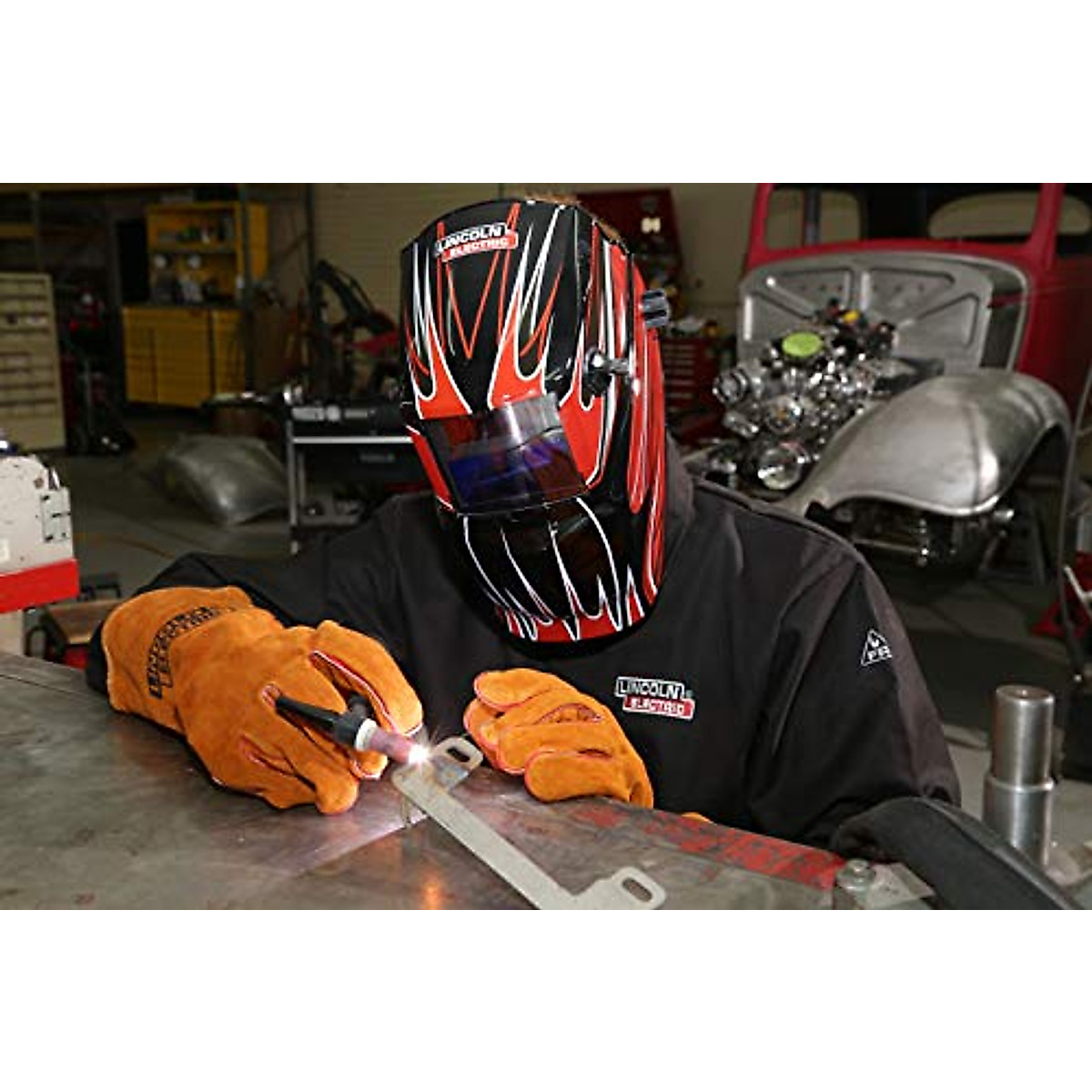 Lincoln Electric KH808L Black Large Flame-Resistant Cloth Welding Jacket