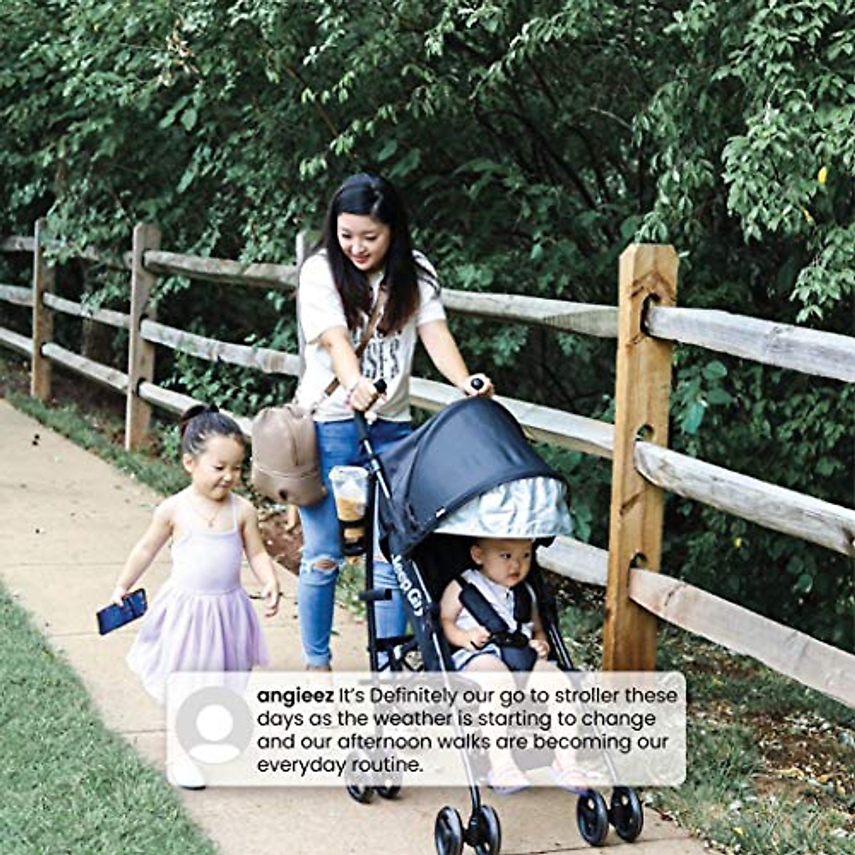 Jeep PowerGlyde Plus Stroller by Delta Children - Lightweight Travel Stroller with Smoothest Ride, Aluminum Frame, 4-Position Recline, Extra Large Storage Basket, Black