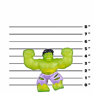 Heroes of Goo Jit Zu Marvel 6 Pack | 6 Amazon Exclusive Marvel Heroes | 4.5" Tall Action Figures | Spider-Man, Hulk, Captain America-Sam Wilson, Black Panther, Black Widow, and Iron Man