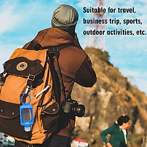 8 PCS Hand Sanitizer Holder Keychain, 60ml/2oz Empty Travel Size Bottles with Silicone Keychain, Portable Plastic Leakproof Squeeze Bottles with Flip Cap for Sanitizer Conditioner