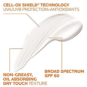 La Roche-Posay Anthelios Clear Skin Dry Touch Sunscreen SPF 60, Oil Free Face Sunscreen for Acne Prone Skin, Won't Cause Breakouts, Non-Greasy, Oxybenzone Free