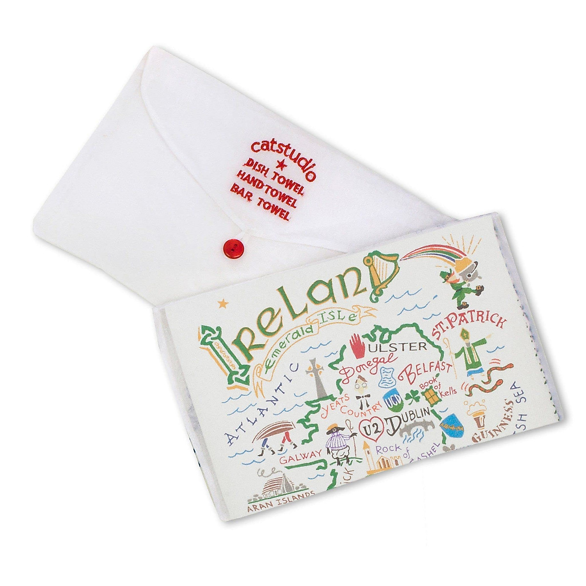 Catstudio Ireland Dish & Hand Towel | Great for Kitchen, Bar, & Bathroom
