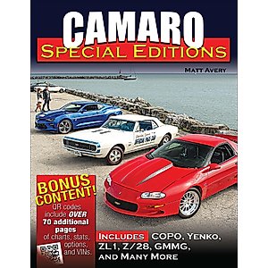 Camaro Special Editions: Includes pace cars, dealer specials, factory models, COPOs, and more