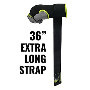 INFINIX SPORTS Boxing Hand Wraps Inner Gel Gloves for Punching, Elasticated Padded Bandages Under Mitts Quick Wraps Men & Women, Fist Protector, Great for MMA Training (Fluorescent, Large/X-Large)