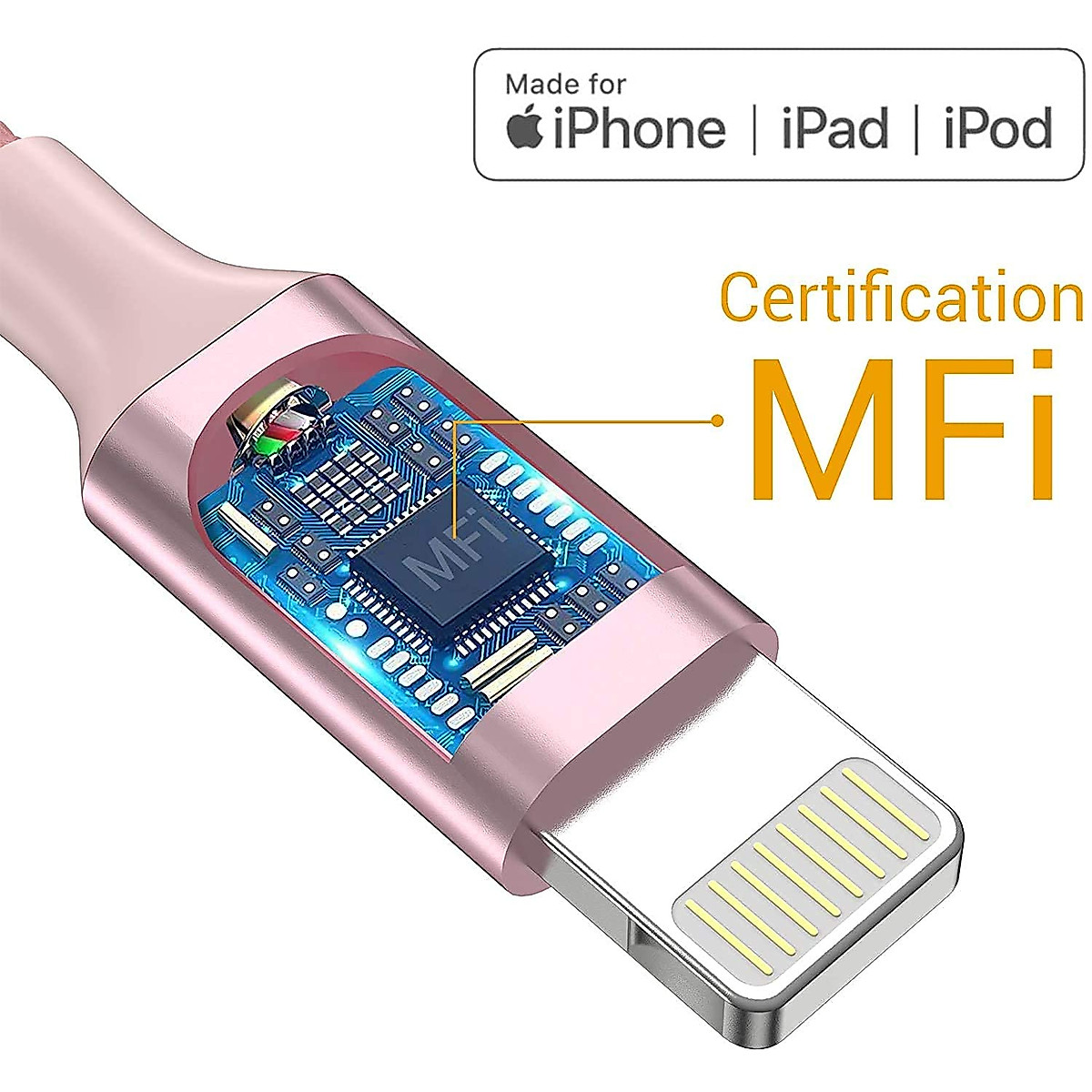 iPhone Charger,【Apple MFi Certifide】 4 Pack iPhone Cord iPhone Charging Cable Nylon Braided Compatible with iPhone 14 13 12 11 Pro Max Xs Xr 8 7