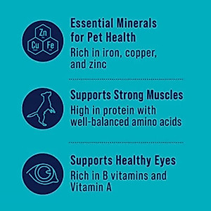 Stewart Freeze Dried Dog Treats, Beef Liver, Grain Free & Gluten Free, 21 Ounce Resealable Tub, Single Ingredient, Dog Training Treats