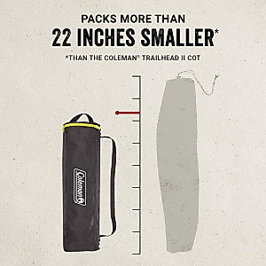 Coleman Mantis Space-Saving Outdoor Camp Furniture, Chair/Cot/Table More Storage Space Than Normal, Great for Camping, Tailgating, Backyard, & More, Carry Bag Included