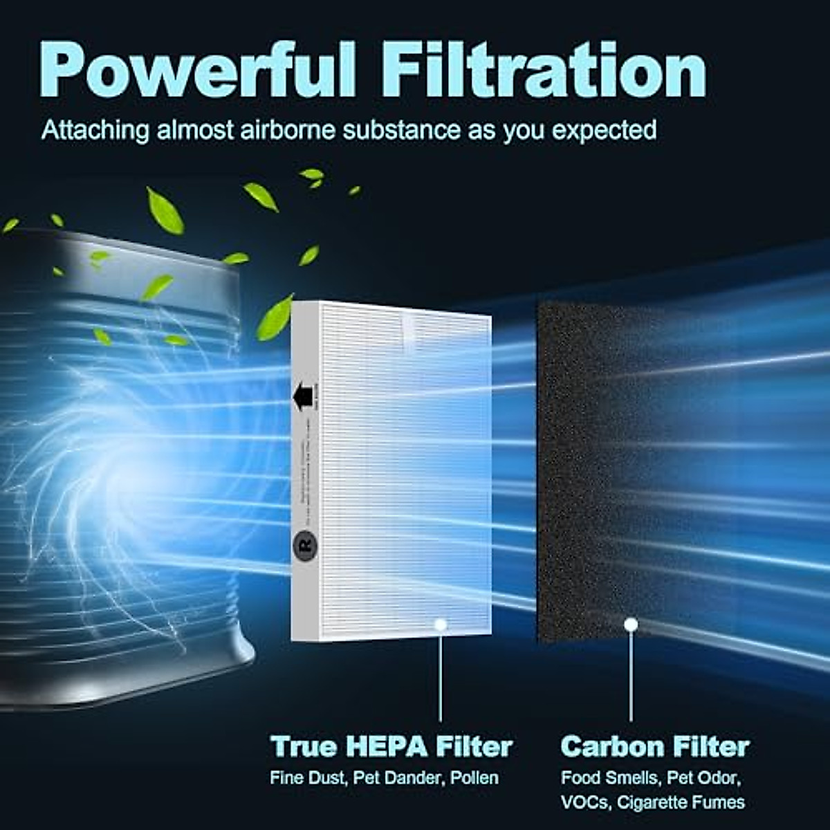 HPA300 HEPA Filter Replacement for Honeywell Air Purifiers HPA300 Series, HPA300, HPA304, HPA8350, HPA300VP, HPA3300b, HPA5300, Replace HRF-R3, 6 HEPA R and 8 Pre Filters A HRF-AP1