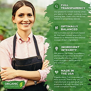 Organic Discounters Milk Thistle Capsules, 280 Count, 7500 mg Strength, Potent 30:1 Extract, USDA Certified Organic, Rich in Silymarin Flavonoids, Vegan, Non-GMO and All-Natural