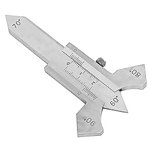 Fillet Weld Gauge Set, Durable Professional Manual Welding Gauge Practical Stable with 60 70 80 90 Degree Bevel Angle for Professional Welders
