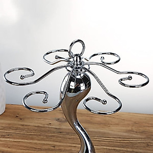 ZYZMH Wine Glass Rack Upside Down High Cup Rack Home Wine Glass Hanging European Wine Glass Rack Cup Rack Ornaments (Color : D, Size : 1 pcs)