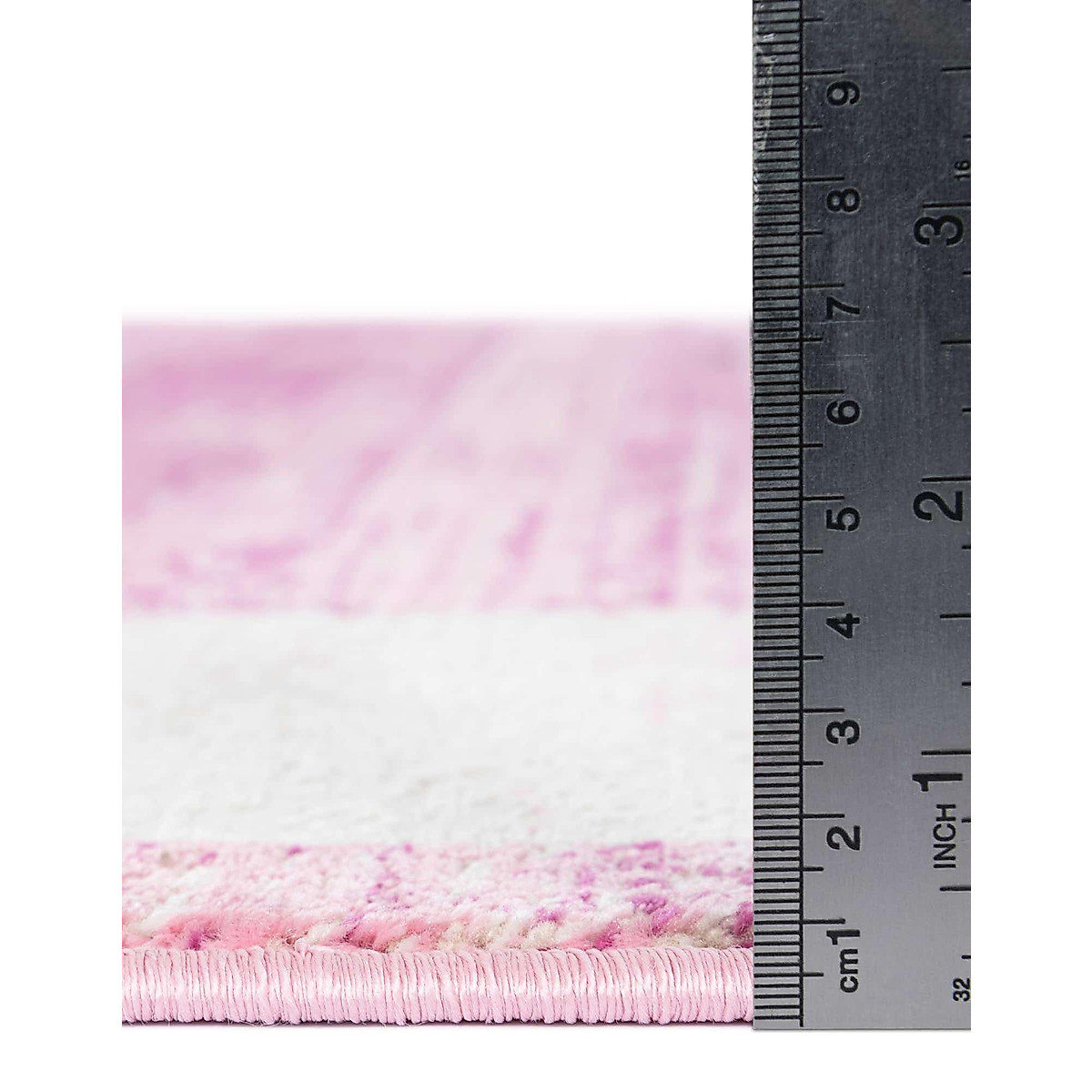 Unique Loom Jill Zarin Uptown Collection Area Rug - Yorkville (5' 3" x 8' Rectangle, Pink/ Ivory)